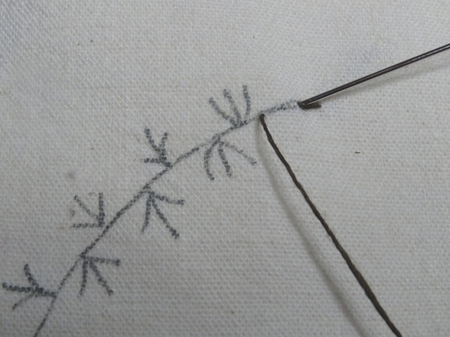 Feuillage N°5 - Animation broderie gratuite : Broder du feuillage